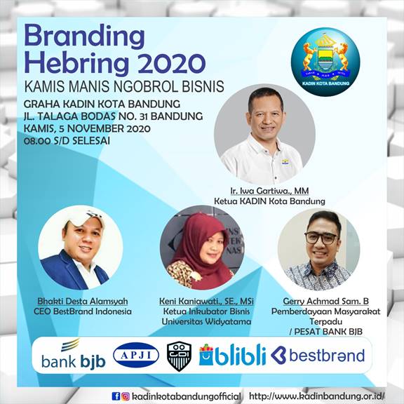 Kegiatan Branding Hebring dengan Ketua Kadin Kota Bandung - WIDYATAMA ...